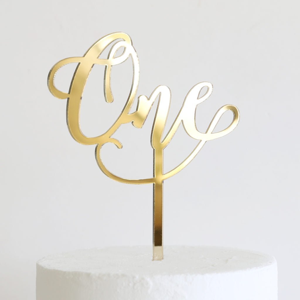 Acrylic Cake Topper - Milestone Numbers | TMF Cake Designs